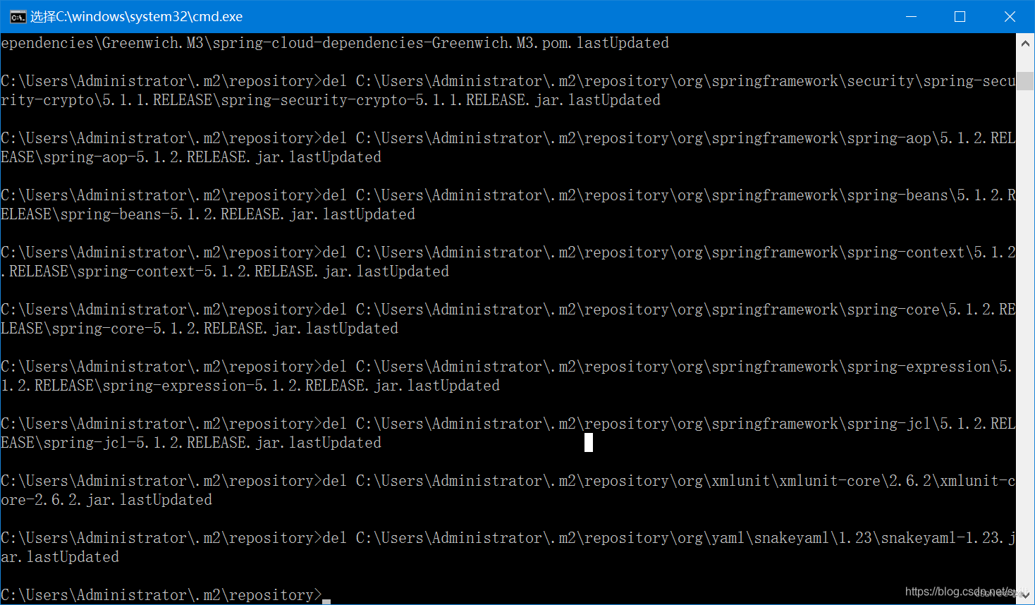 删除Maven仓库的.lastUpdate文件_清除maven lastupdate文件的cmd命令-CSDN博客
