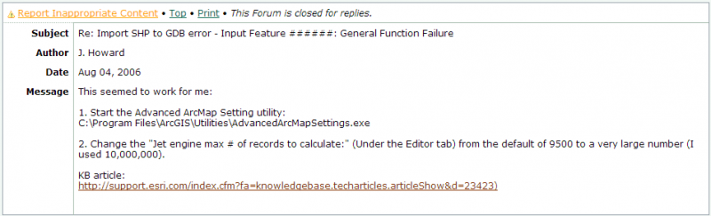 ArcMap导入图层出现General function failure问题 [转]-CSDN博客