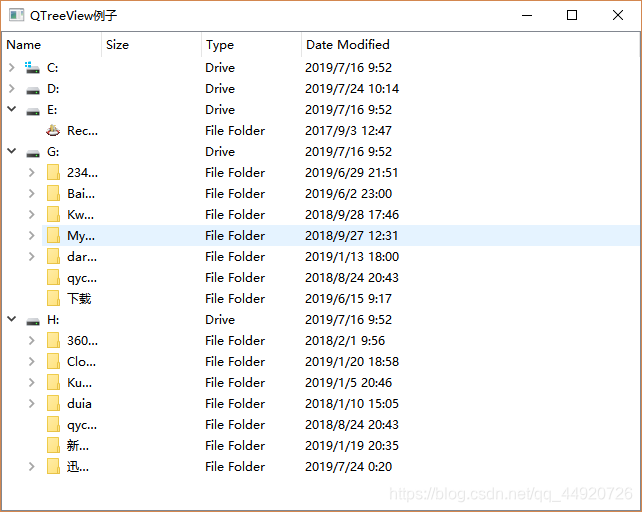 PyQt5打开文件目录（QTreeView）并在QT界面输出文件目录并双击文件返回文件目录名_python qt56 目录文件树-CSDN博客