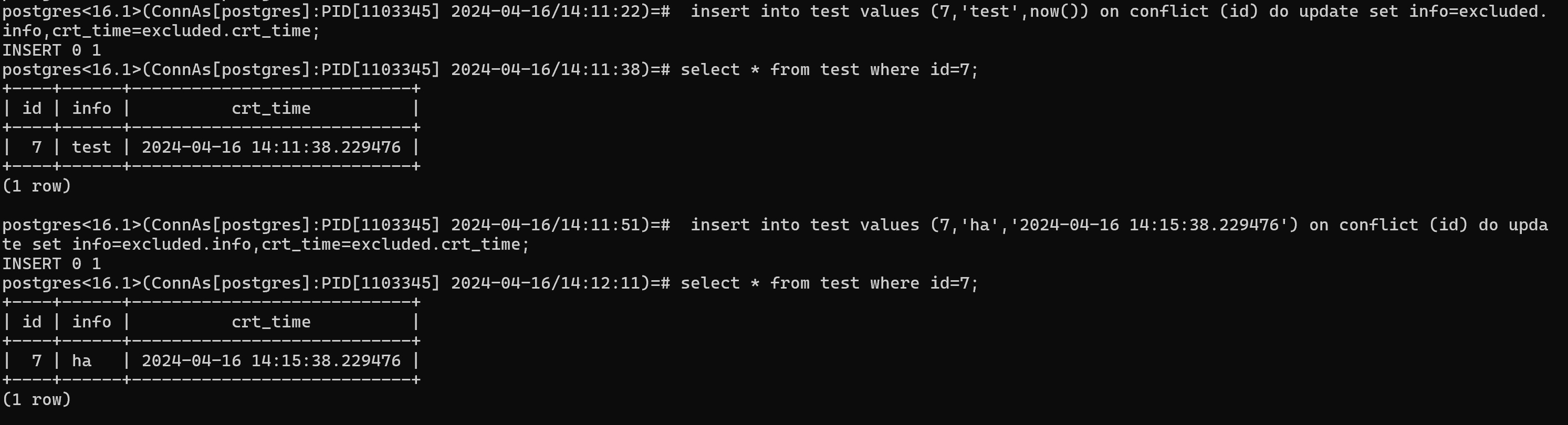 【PostgreSQL里insert on conflict do操作时的冲突报错分析】_on conflict do update command cannot affect row a ...