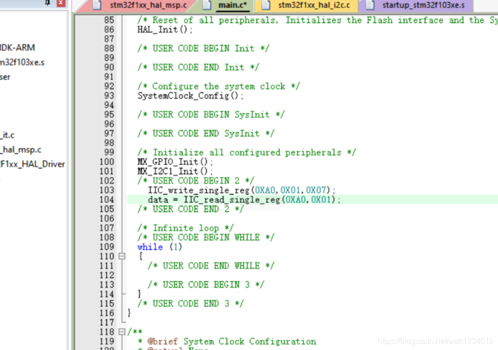 STM32-CubuMX-HAL库学习（七）-- I2C实现EEPROM读取_hal iic mem write-CSDN博客