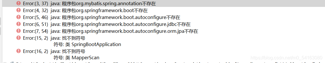 2021-08-03 Intellij Idea上Spring Boot编译报错：Error:(3, 32) java: 程序包org.springframework.boot不存在 ...