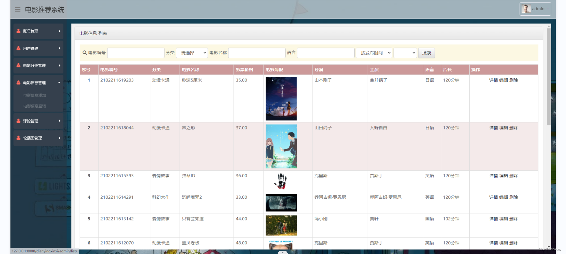 基于Python Django实现KNN协同电影推荐系统_knn算法解决电影评论-CSDN博客