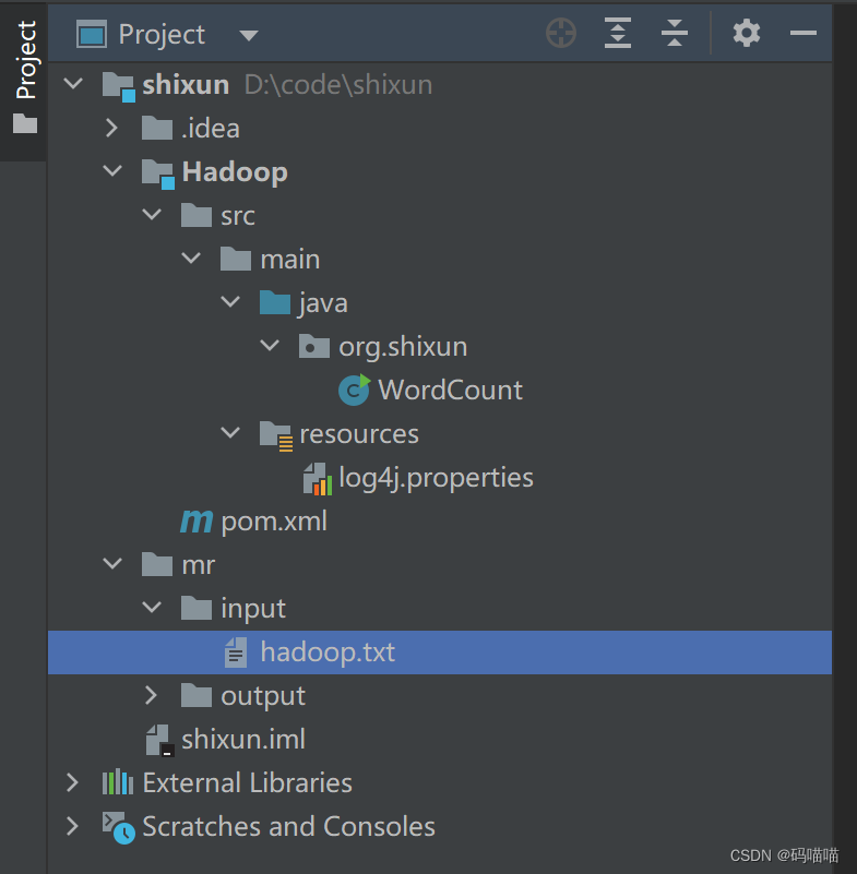 Hadoop入门案例WordCount_hadoop 入门实例-CSDN博客