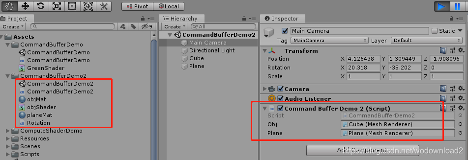 unity的CommandBuffer_renderingcommandbuffer: invalid pass index 1 in dr-CSDN博客