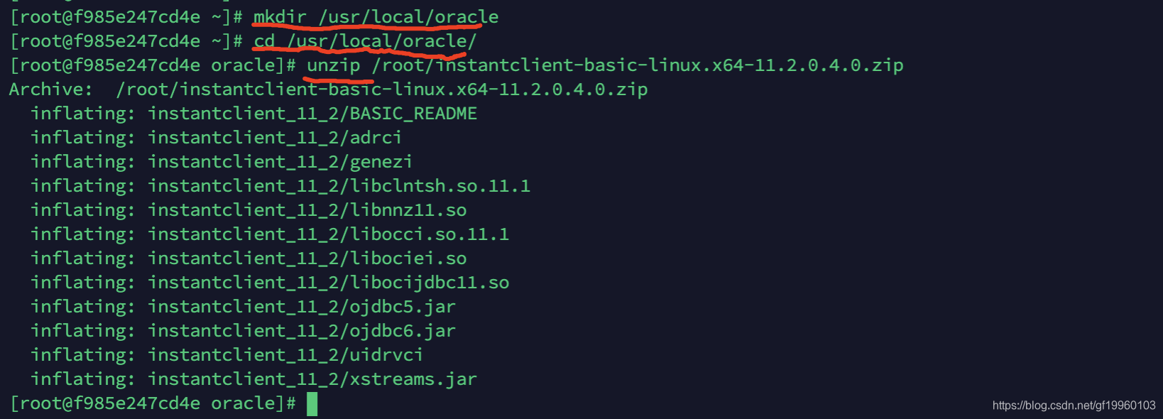 linux(docker中)搭建Oracle客户端解决DPI-1047报错_dpierror code 0 message dpi-1047-CSDN博客