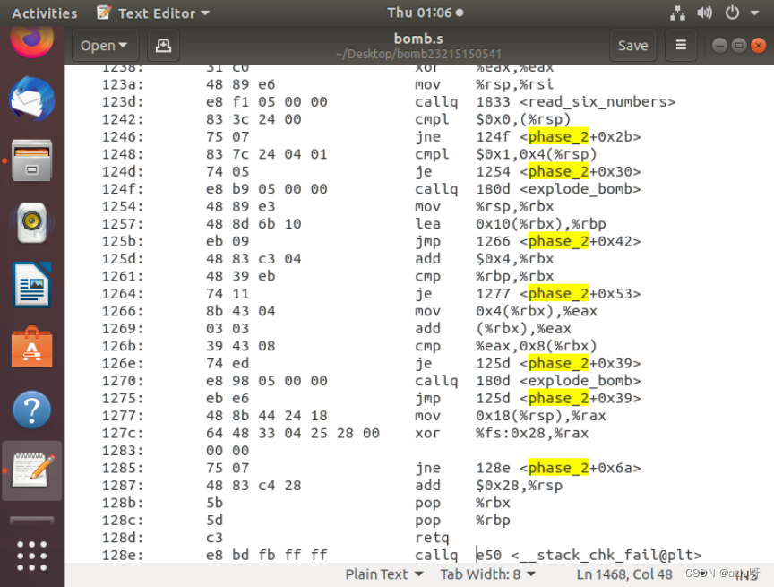 计算机系统基础实训二—BinaryBomb实验_计算机系统实验bomb-CSDN博客
