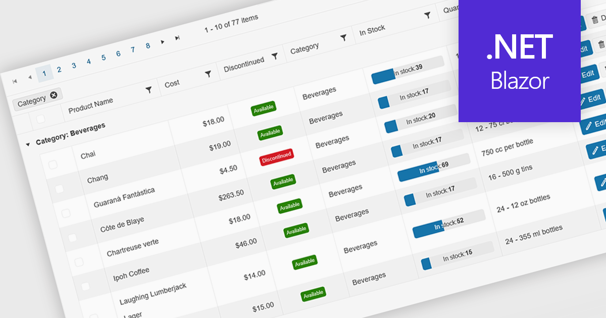 将大型数据集划分为更易管理的页面-Syncfusion Blazor DataGrid-CSDN博客
