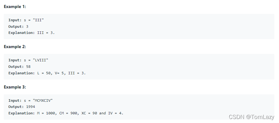 【LeetCode】 No.13. Roman to Integer -- Java Version-CSDN博客