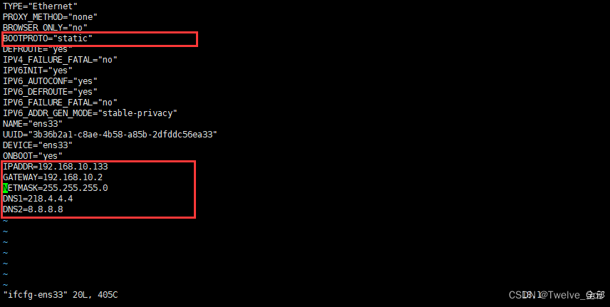 Centos7配置静态IP地址_centos7配置ip地址-CSDN博客