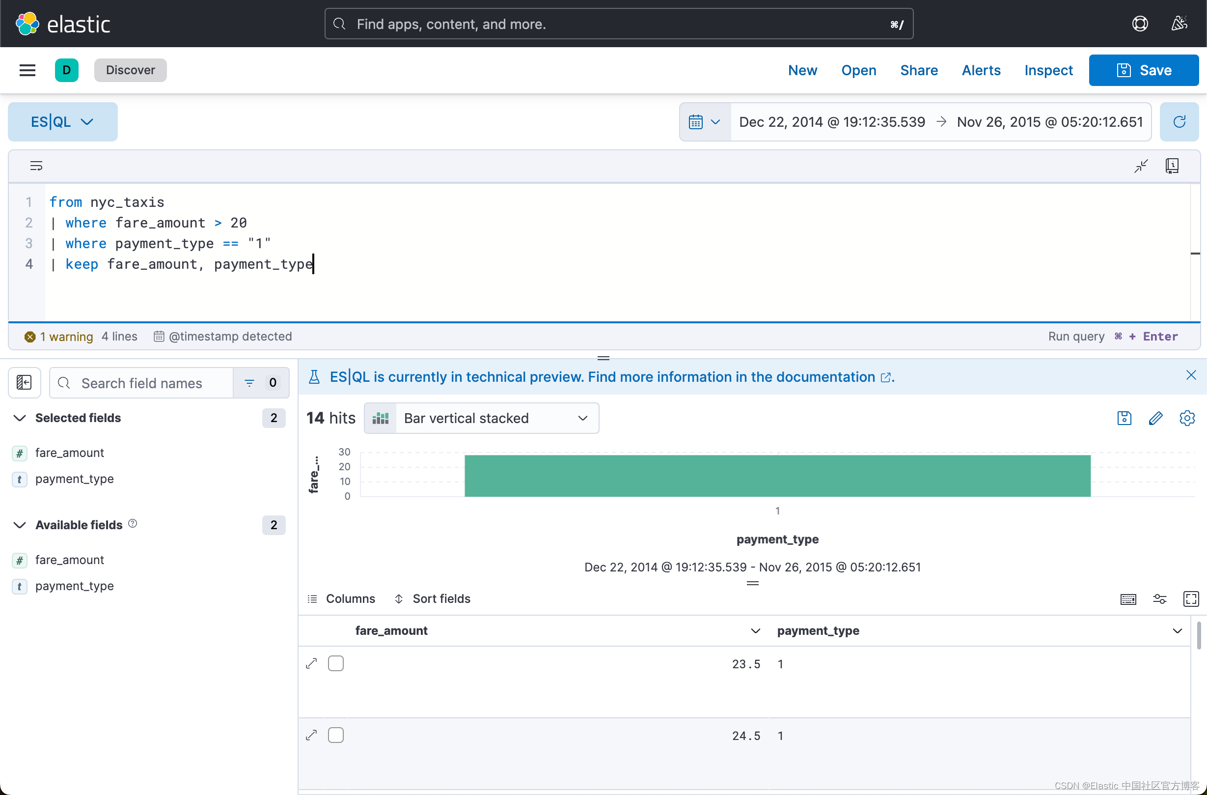 Elasticsearch：ES|QL 动手实践_es|ql练习-CSDN博客