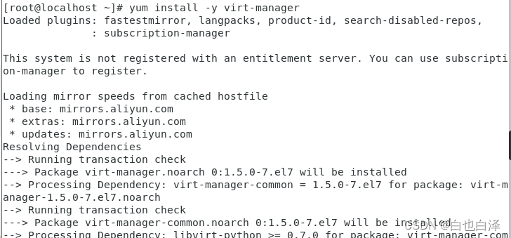 安装virt-manger虚拟机管理器_yum install -y virt-manager-CSDN博客