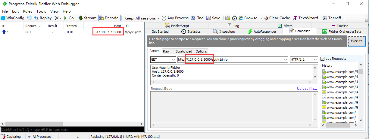 Fiddler抓包15-使用urlreplace 替换请求url地址_fiddler urlreplace-CSDN博客