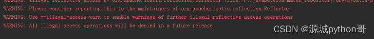 WARNING: An illegal reflective access operation has occurred-CSDN博客