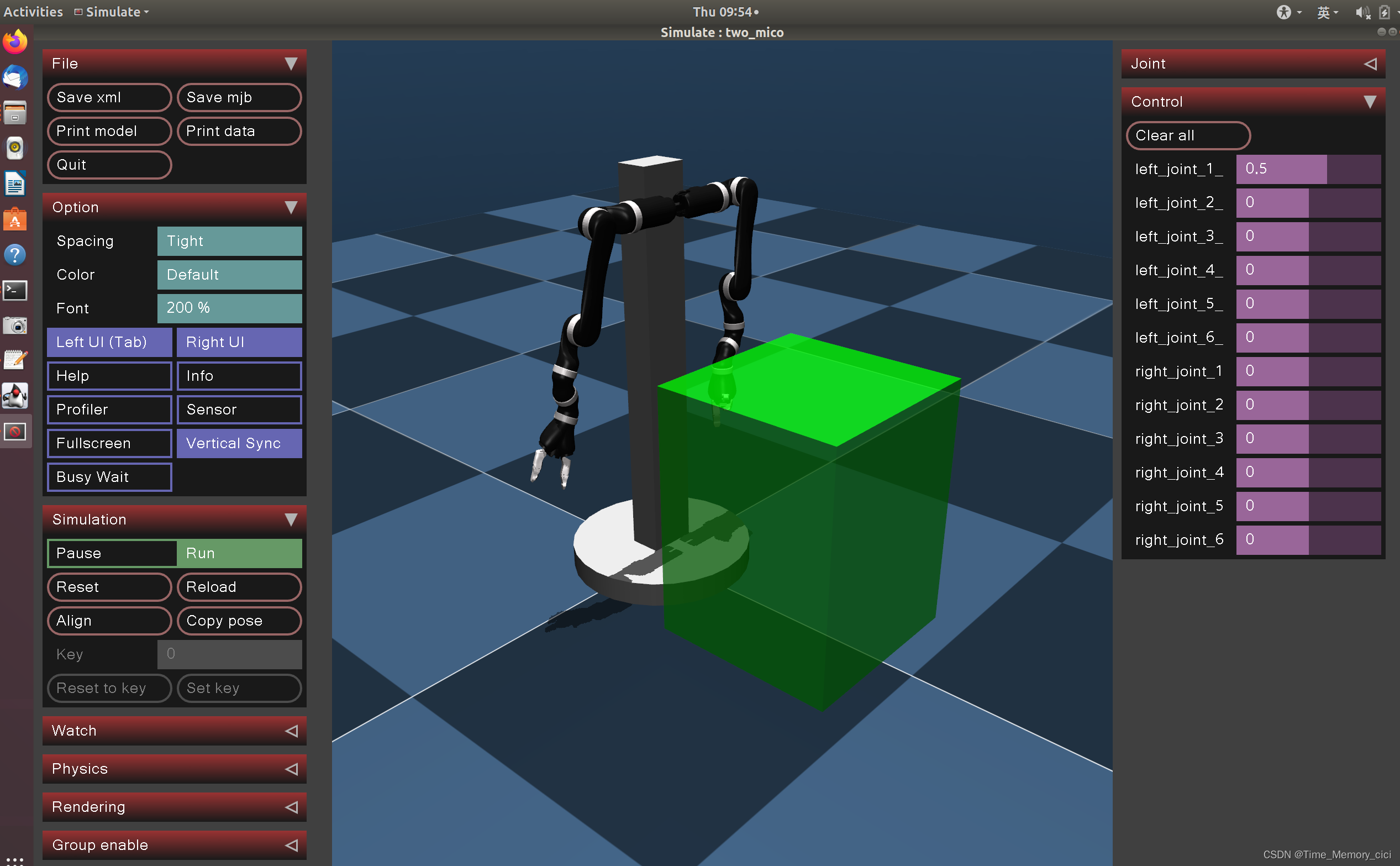 搭建强化学习的机械臂MuJoCo环境以及urdf转xml文件方法_强化学习mujoco环境-CSDN博客