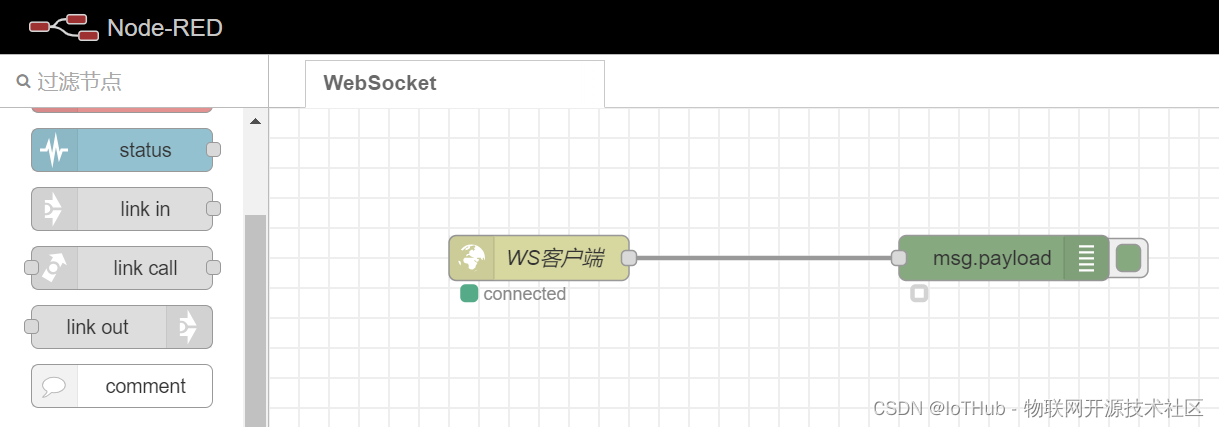 Node-RED 应用 - WebSocket 通信_nodered websocket-CSDN博客