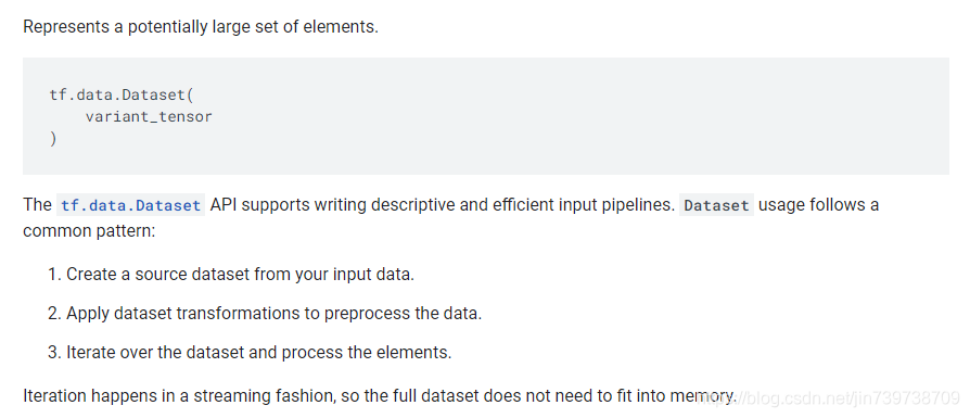 【Tensorflow】简明记录tf.data.Dataset类的成员方法_datasets转换成数组-CSDN博客