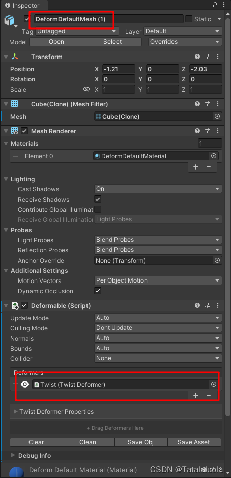 【Unity插件】Deform学习笔记——在场景中制作扭曲物体_unity deform-CSDN博客
