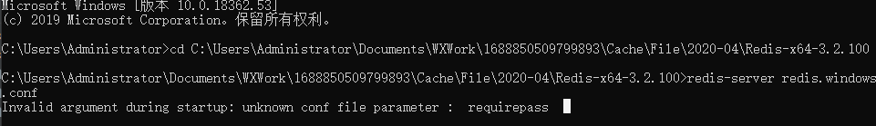 Invalid argument during startup: unknown conf file parameter : requirepass-CSDN博客