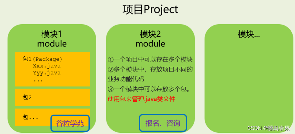 IDEA中的Project工程、Module模块的概念及创建导入_idea module-CSDN博客