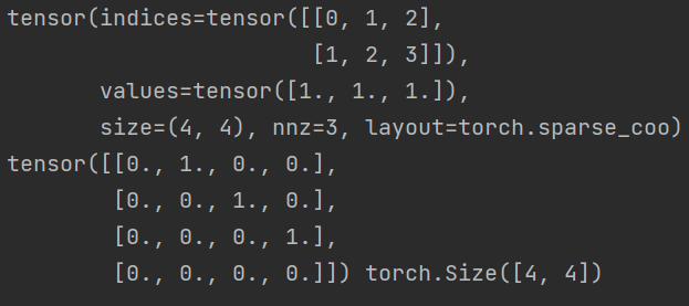 【pytorch】稀疏矩阵 sparse_coo_tensor_pytorch将sparsetensor转为dense-CSDN博客