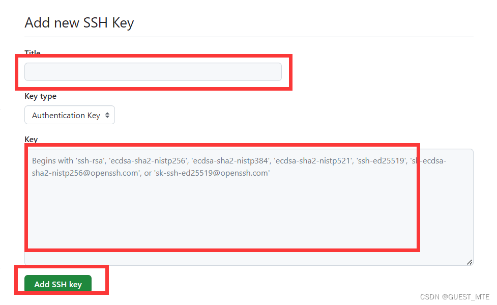 从github上导入项目（ssh方式）_github ssh-CSDN博客