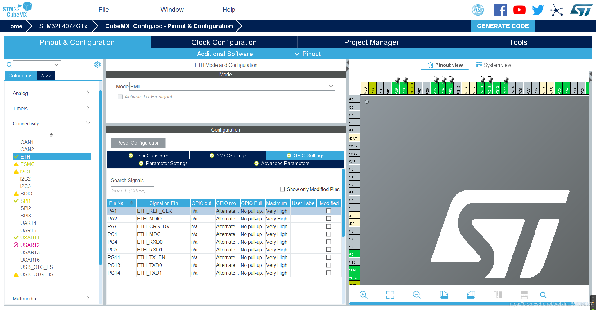 STM32F407利用RT-thread上移植LWIP_stm32f407 freertos lwip 例程-CSDN博客