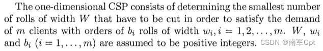 python调用SCIP求解下料问题（Cutting Stock Problem）-CSDN博客