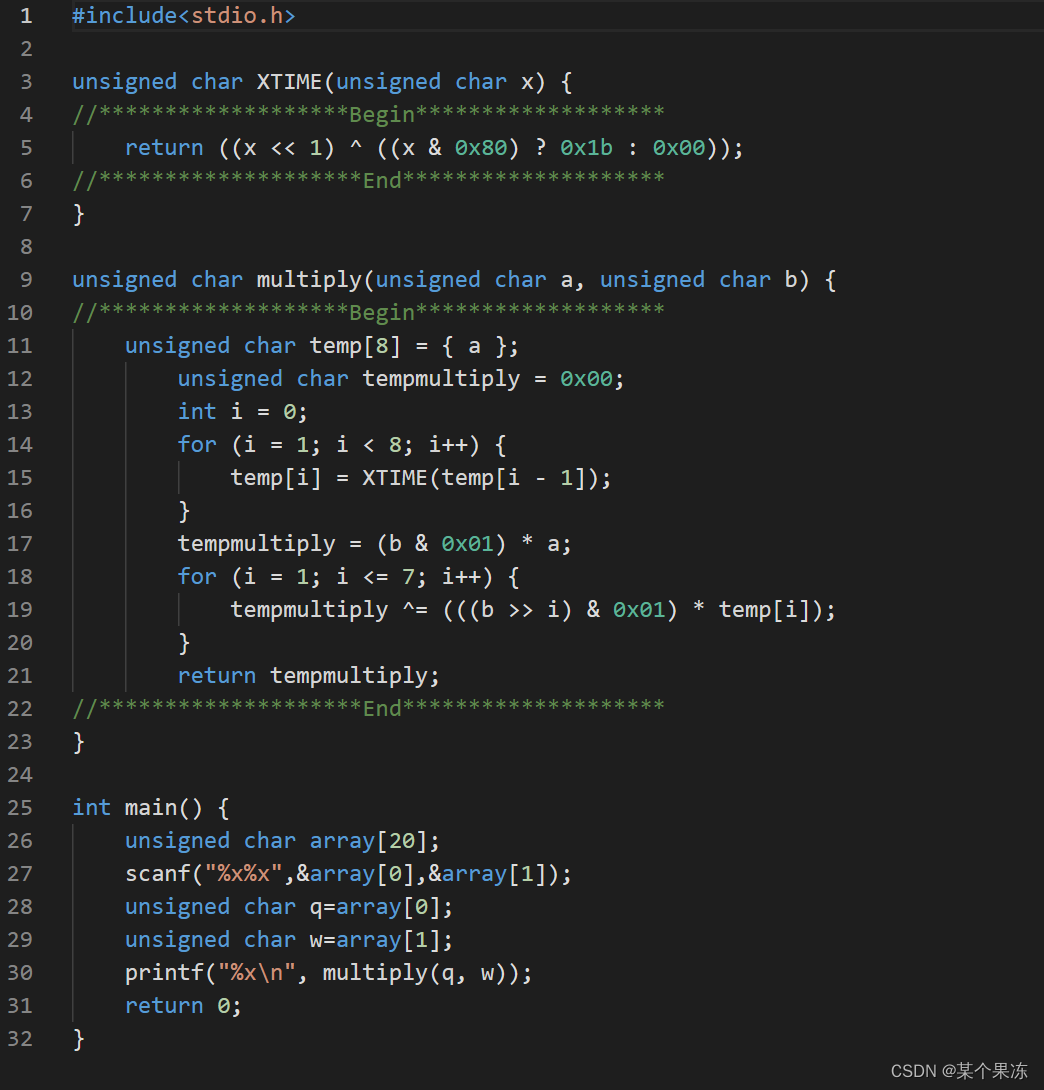 实现GF(2^8)上的乘法运算程序,-CSDN博客
