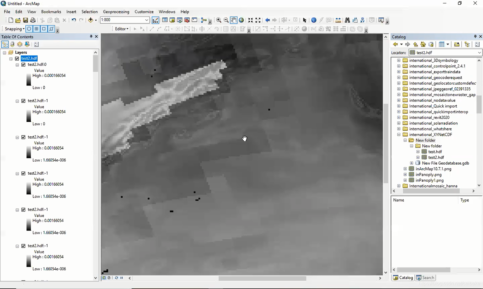 ArcMap中无法读取NetCDF数据_创建netcdf栅格图层无法打开输入数据集-CSDN博客
