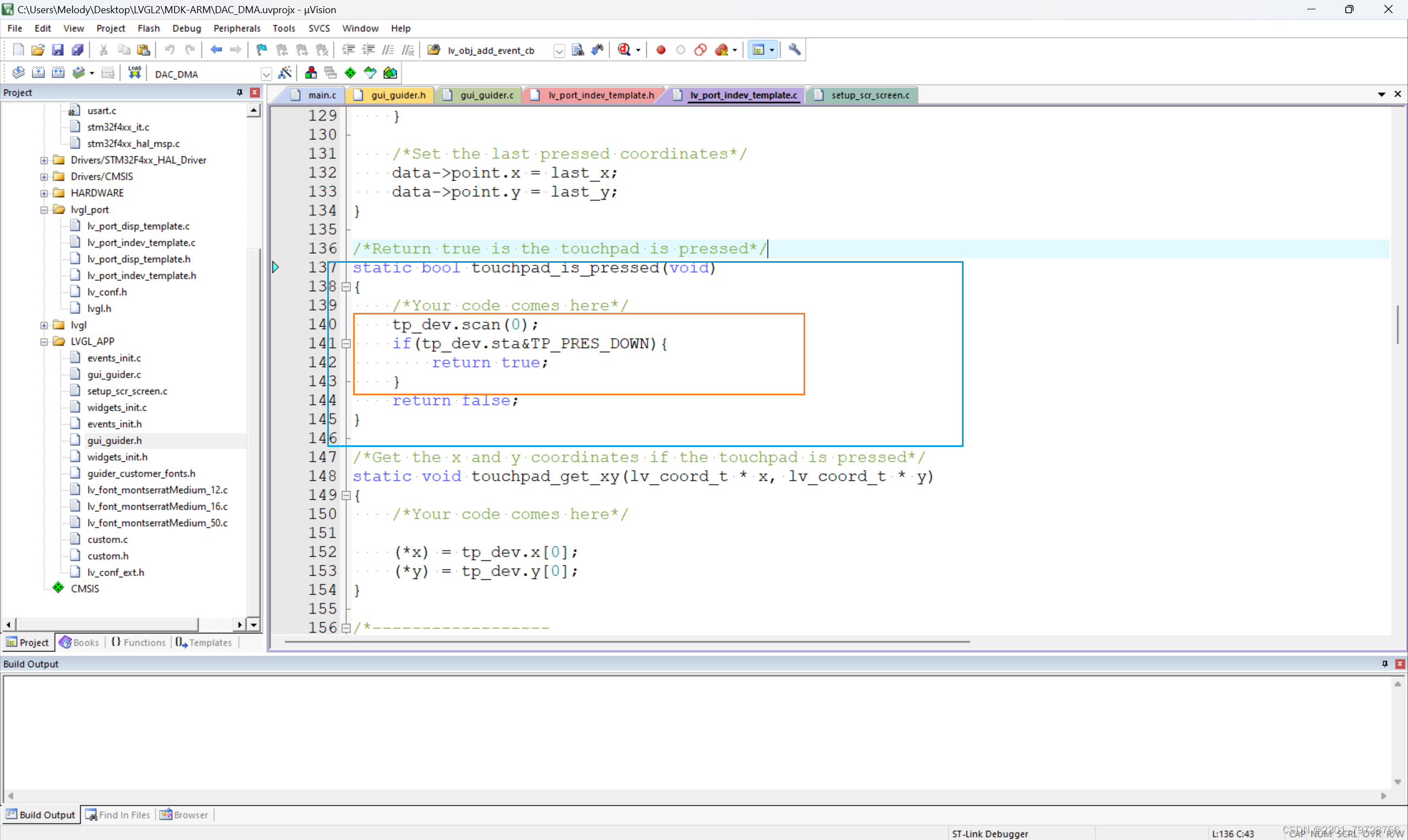 【LVGL+GUI-Guider】触控按钮控制stm32上LED亮灭_lvgl gui-CSDN博客