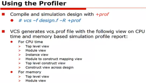 【VCS】（5）Fast RTL-level Verification_simprofile-CSDN博客