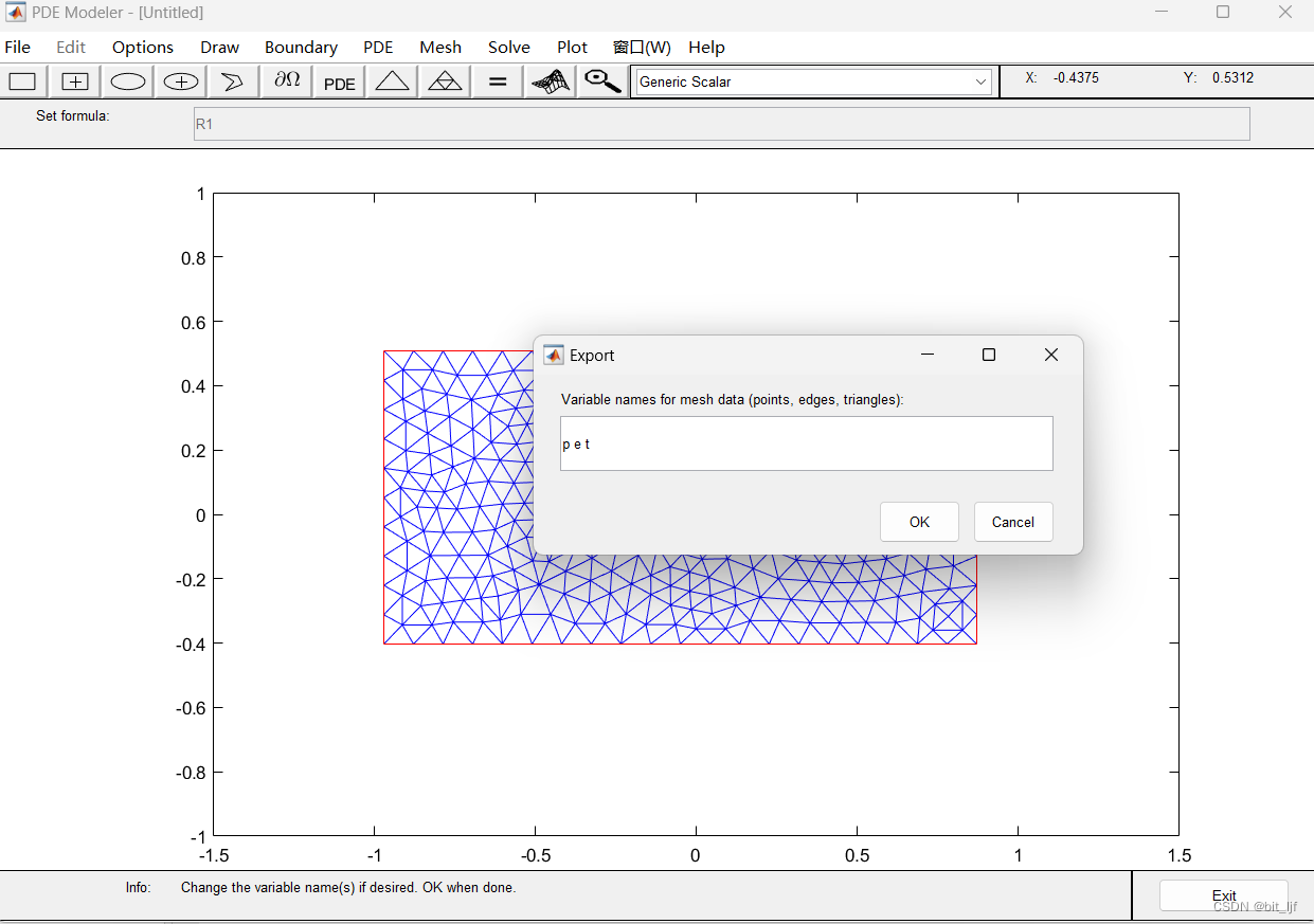 规则与不规则波导本征值问题有限元求解（利用Matlab pdetool）_采用有限元法求解te和tm的特征值问题 尺寸为1cm × 2cm的矩形波导的偏振。将你的-CSDN博客
