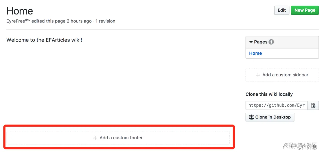 GitHub Wiki 页面的添加和设置-CSDN博客