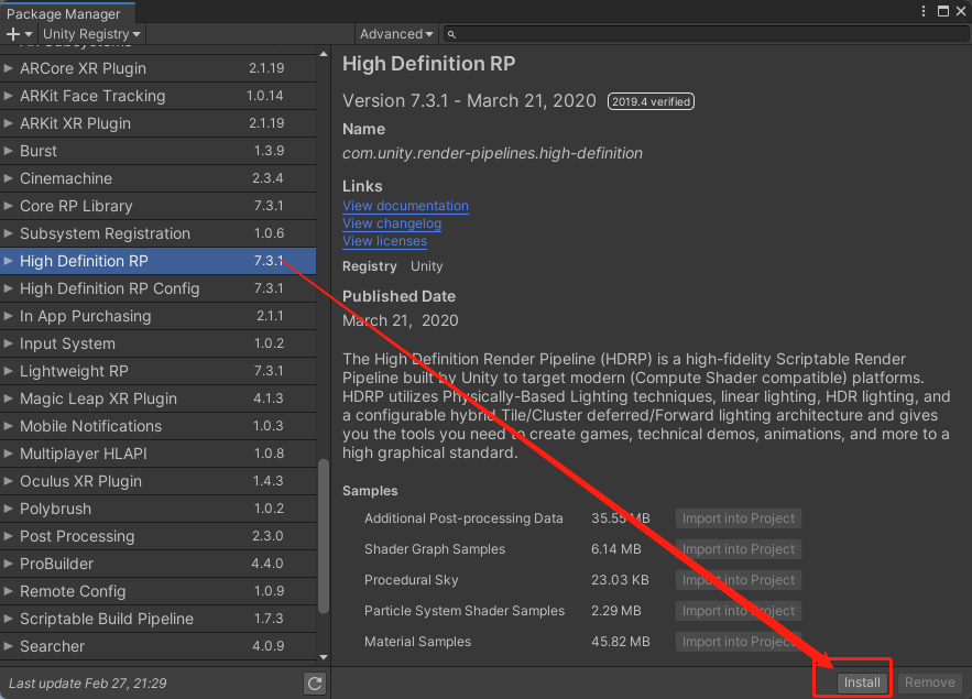 （01）Unity 中使用 HDRP_unity hdrp-CSDN博客