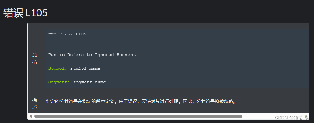 C51 ERROR L105: PUBLIC REFERS TO IGNORED SEGMENT-CSDN博客