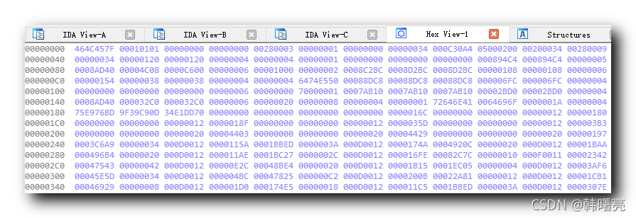 【Android 逆向】IDA 工具使用 ( 同步指定的 IDA View 视图 | Hex View 数据格式 | 过滤设置 )_ida ...