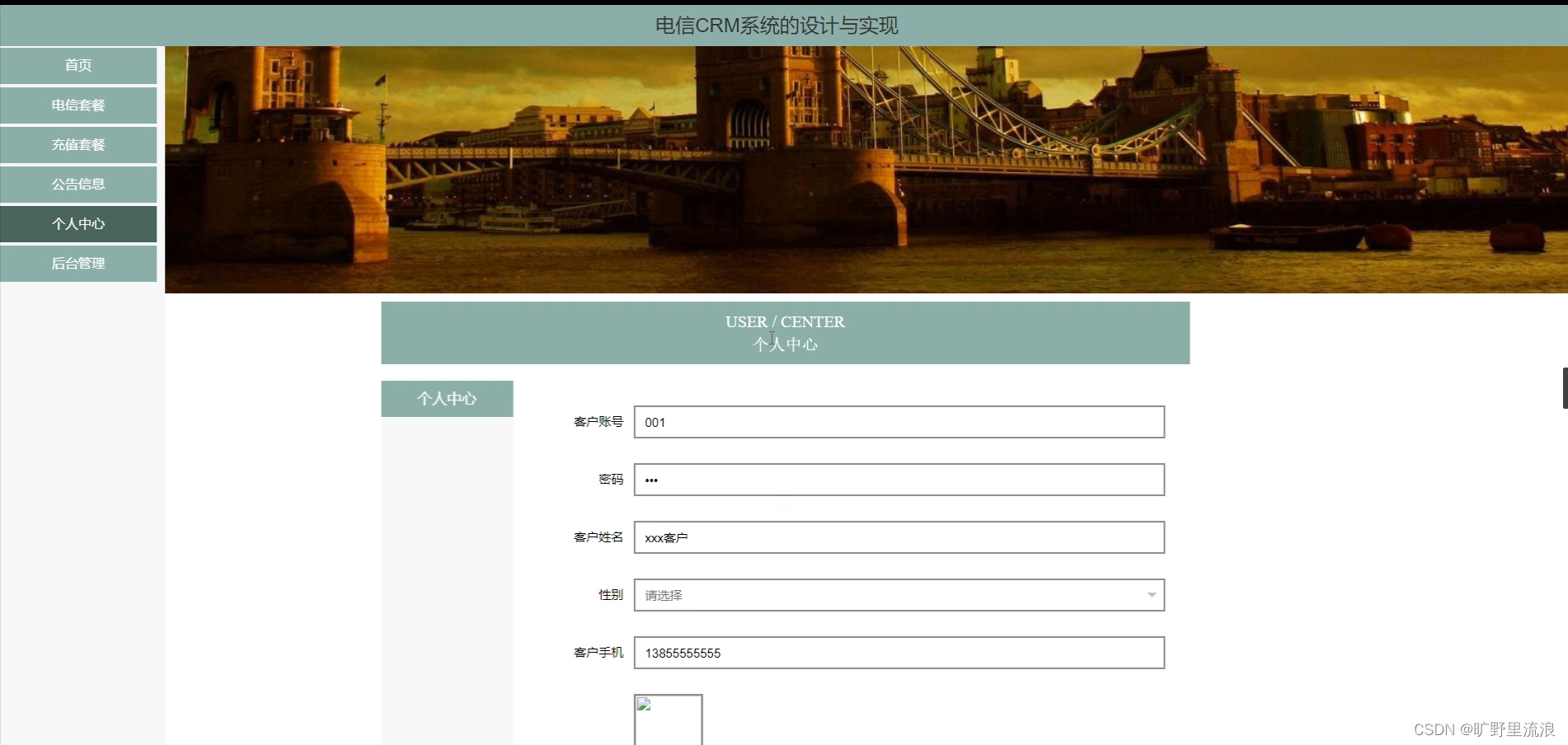 springboot毕设项目电信CRM系统的设计与实现3z7u5（java+VUE+Mybatis+Maven+Mysql）_基于 springboot 电信结算系统开发过程-CSDN博客