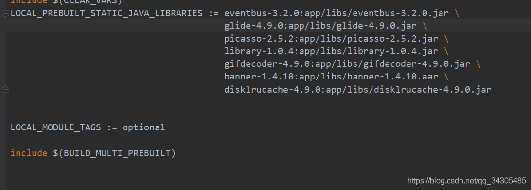 AndroidStudio中依赖库如何添加至系统源码mk文件_android.mk 添加eventbus-CSDN博客