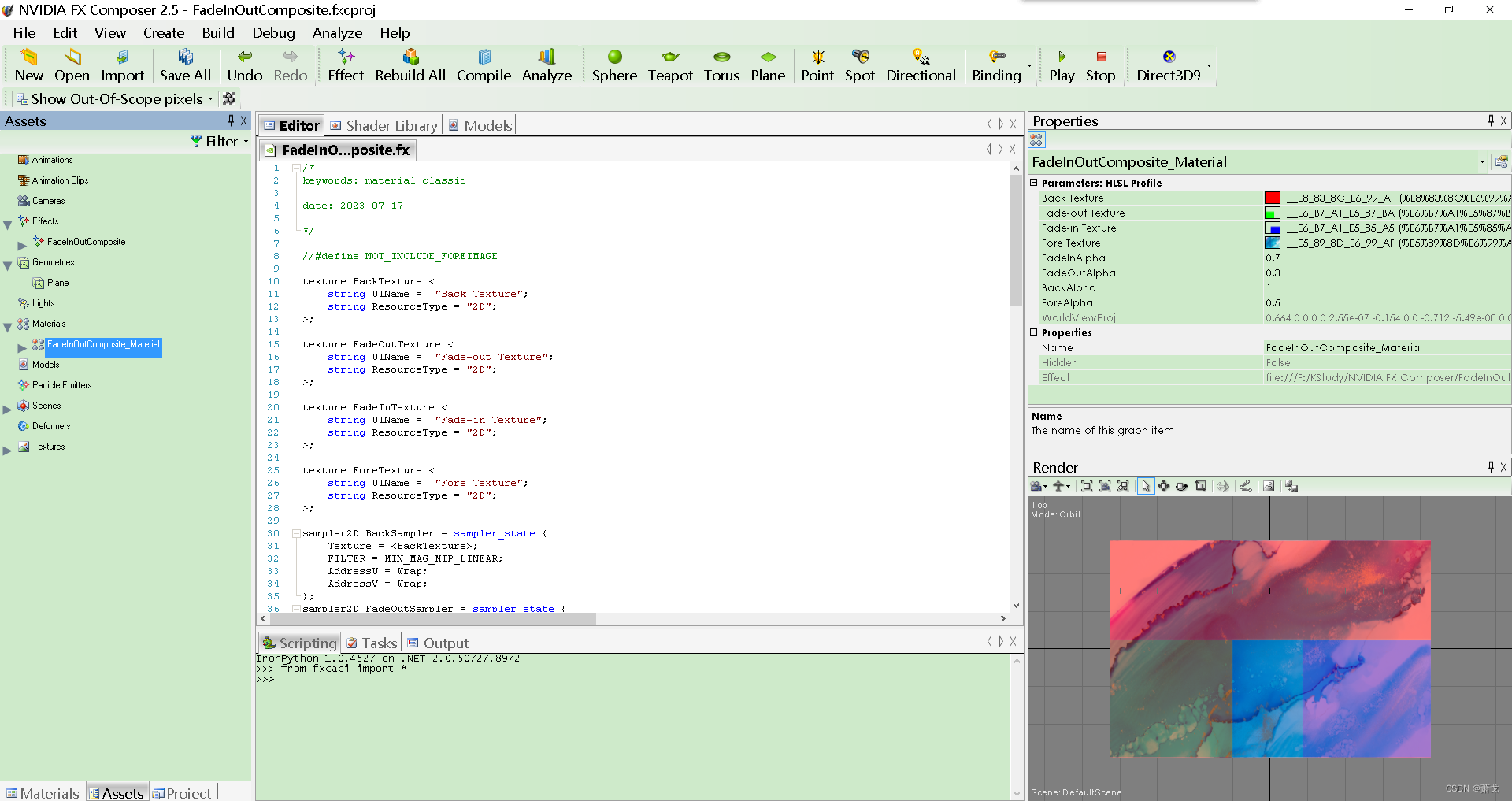 使用NVIDIA FX Composer验证多纹理合成效果-CSDN博客