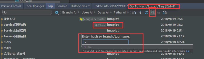 intellij idea: git tag操作 及 master branch相互合并操作_怎么使用idea打tag 并使用tag还原分支-CSDN博客
