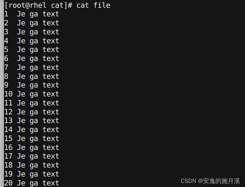 【linux】cat的基本使用_linux cat -e-CSDN博客