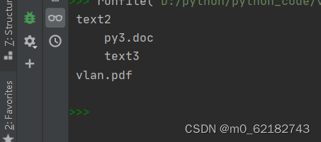 python1.递归访问目录 2.定义一个嵌套函数 3.定义一个递归函数：打印斐波那契数列 4.对列表进行排序: 5.利用map函数： 计算三个列表，相同位置元素之和 6.利用filter函 ...