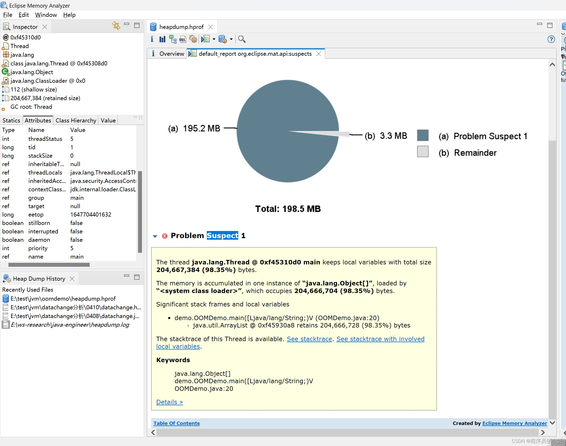 记一次OutOfMemoryError异常代码定位过程_outofmemoryerror怎么解决-CSDN博客
