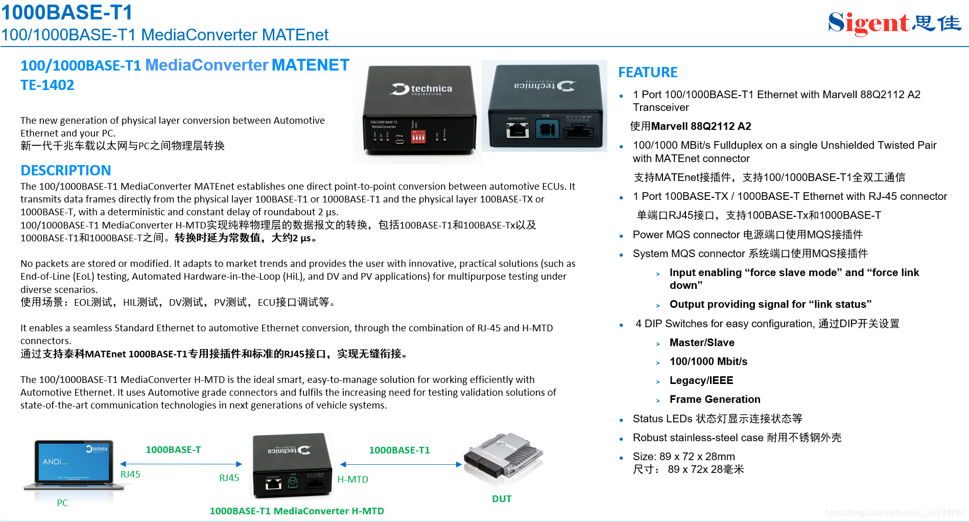 车载以太网1000Base-T1测试方案_1000mbase-t1连通性测试-CSDN博客