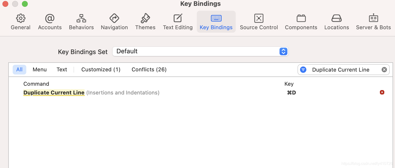 Xcode11，Xcode12添加快捷键（复制当前行到下一行、在当前行下面插入一空行）_xcode怎么在当前行切换到下一空白的行编写代码 快捷键-CSDN博客