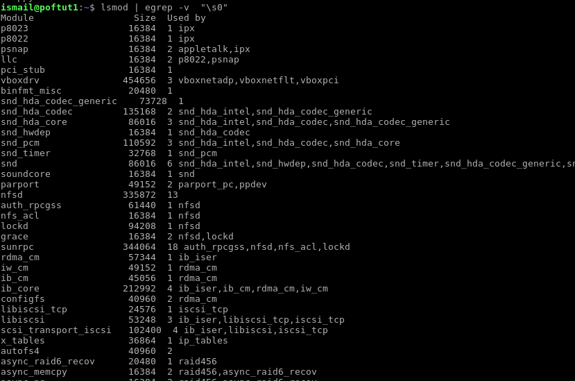 modprobe加载内核_modprobe，lsmod，modinfo命令教程以及要加载的示例，列出了Linux内核模块...-CSDN博客