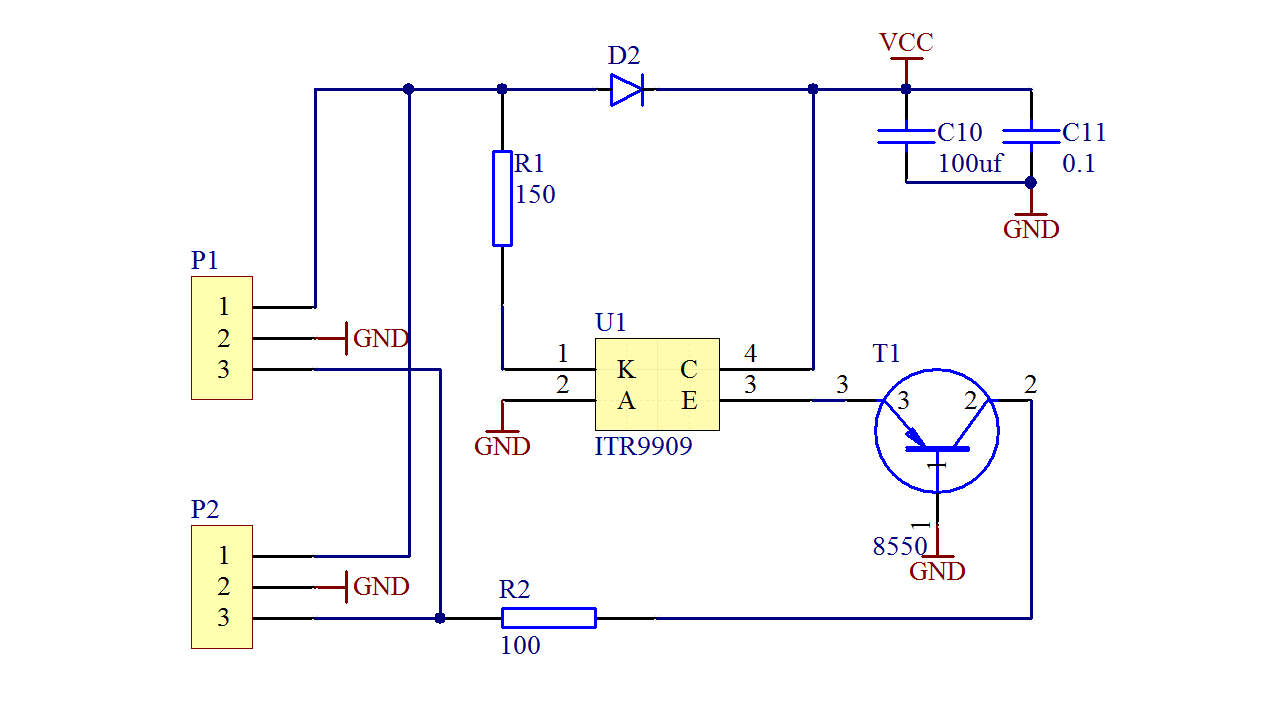 测试四个隔离光电检测传感器_itr9909 单片机-CSDN博客