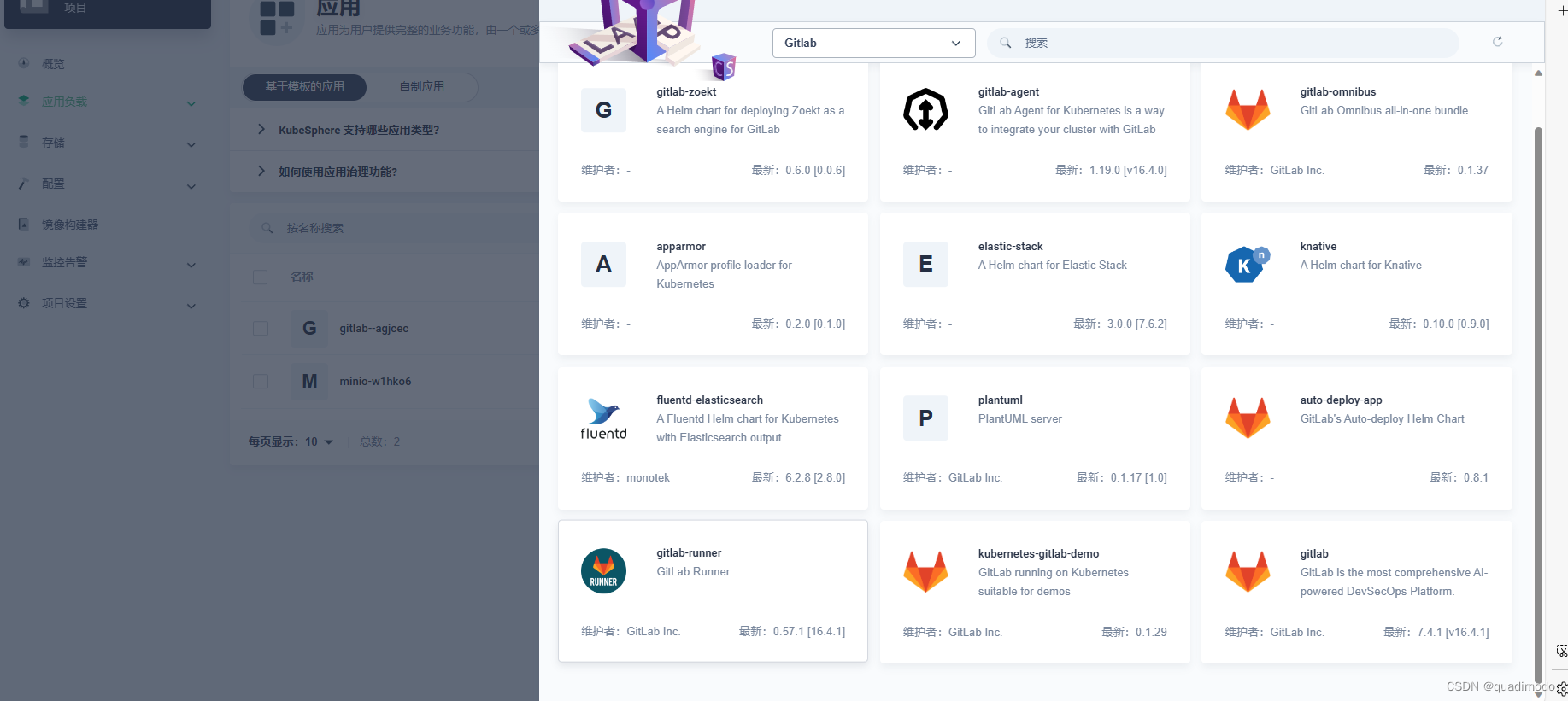 gitlab ci + k8s(kubesphere) + springcloud微服务部署及使用经验_spring cloud gitlab-ci.yml-CSDN博客