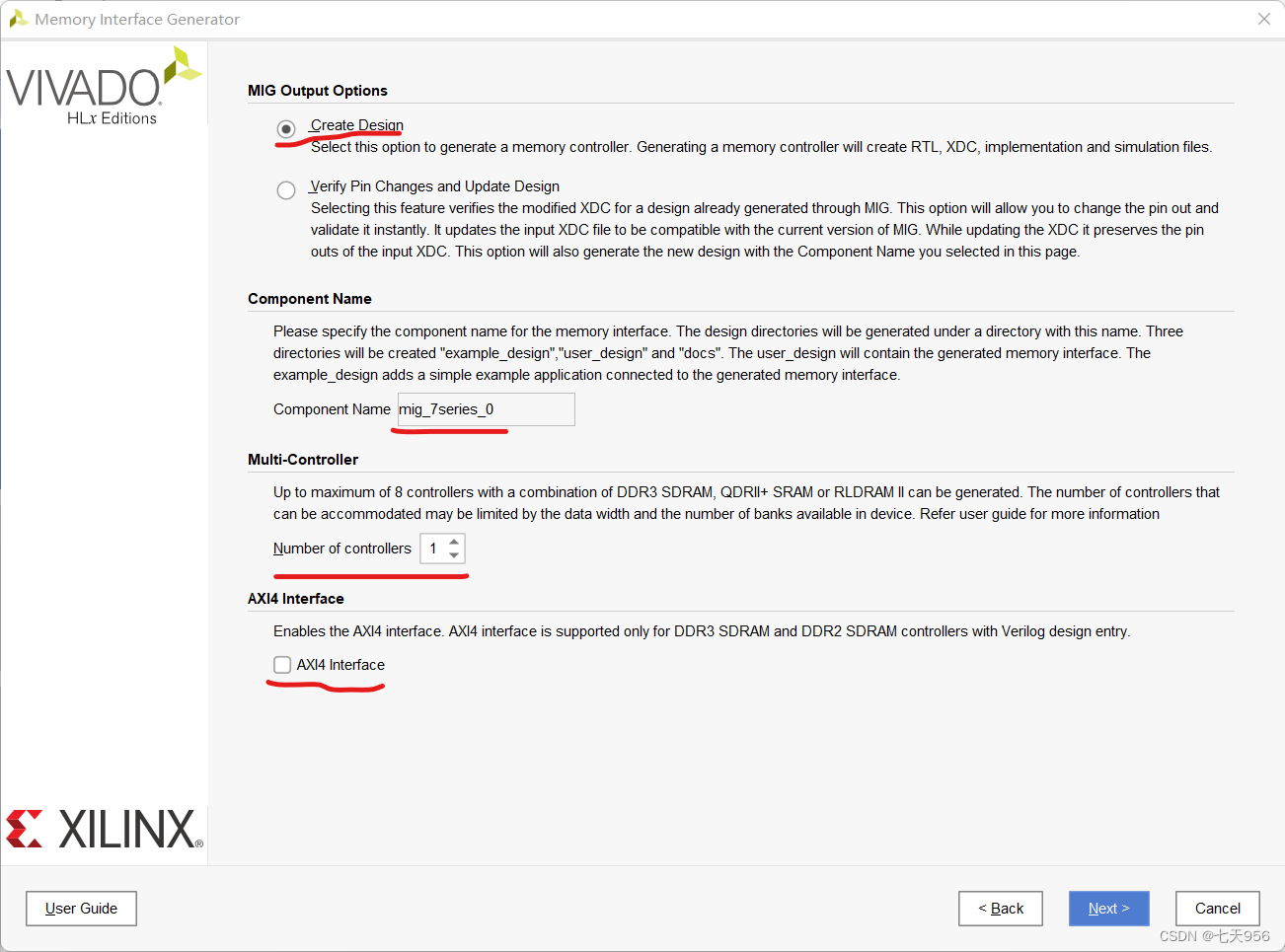 Xilinx32bit位宽DDR3读写控制模块编写（1）——MIGip核的设置_mig ip核的掩码-CSDN博客